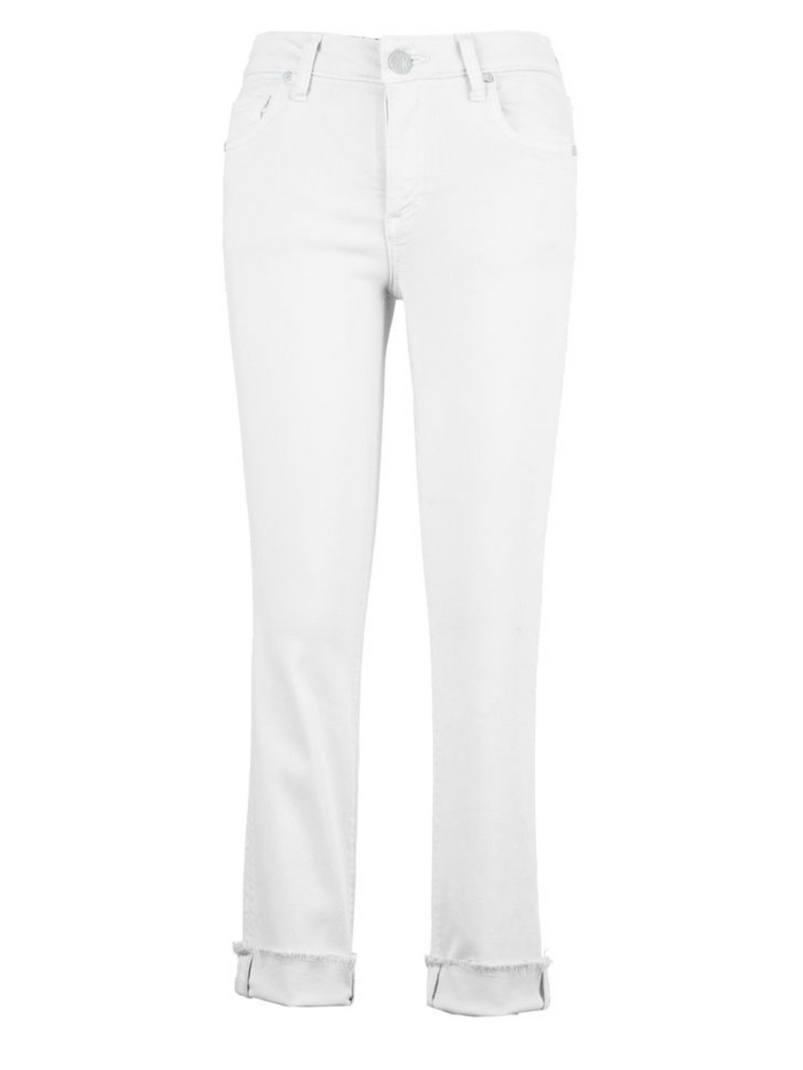 AMY CROP STRAIGHT LEG- ROLL UP FRAY Inseam After Roll Up: 24 1/4" Inse ...